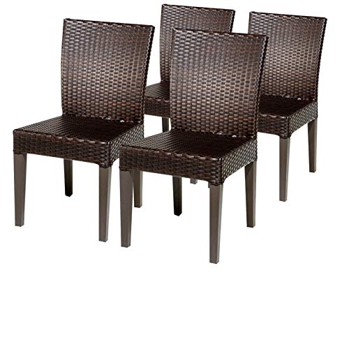 TKC Napa Wicker Patio Dining Chairs in Aruba (Set of 4)