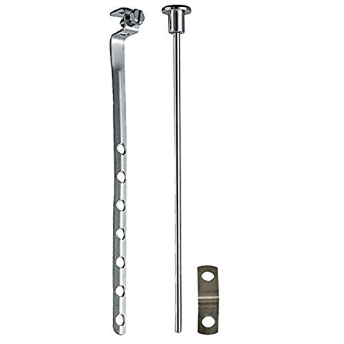 PF WaterWorks PF0906-CH Universal Lavatory Pop-Up Drain Lift Rod, Linkage, and Spring Clip Kit, Chrome, PF0906-CH