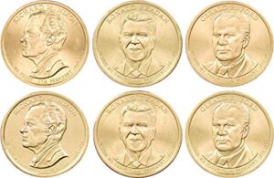 2016 p&d presidential dollar 6 coin set bu uncirculated mint state $1