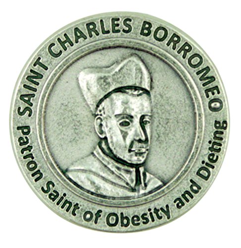 Patron Saint of Obesity and Dieting St Charles Borromeo Prayer Pocket Token by Lumen Mundi