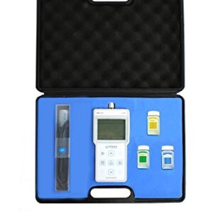 Apera Instruments PH400 Portable pH Meter Kit with Pre-mixed Buffers, 0.01 pH Accuracy, 0-14.00 pH Measuring Range, 3-Point Auto Calibration, 3' Probe