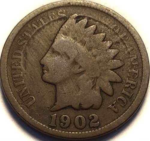 1902 P Indian Head Cent Penny Seller Good