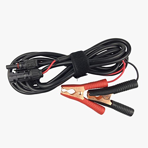 Renogy RNG-TRAYCB-ALGTR Connector Adaptor Connect Charge Controller and Battery, Male and Female to Alligator Clips