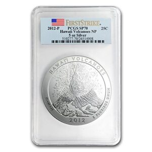 2012 p america the beautiful 2012 sp-70 pcgs 5 oz silver atb hawaii first strike quarter sp-70 pcgs sp