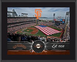 san francisco giants 10" x 13" sublimated team stadium plaque - mlb team plaques and collages