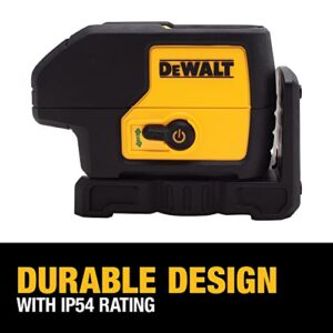 DEWALT Laser Level, 3 Spot Laser, Green, (DW083CG),Black