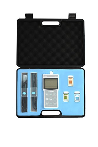 Apera Instruments AI421 PH400S Portable Ph Meter Kit, 0.01 Ph Accuracy, -2.00 to 19.99 pH Range, GLP Data Management (500 Groups of Data Storage), USB Data Output, 1.3" Height, 3.4" Wide, 7" Length