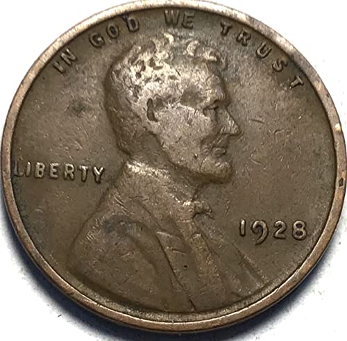 1928 P Lincoln Wheat Cent Penny Seller Very Good