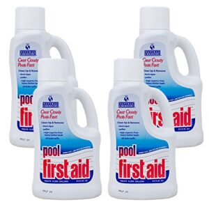 natural chemistry 03122-04 pool first aid clears cloudy swimming pool water, 2-liters, 4-pack