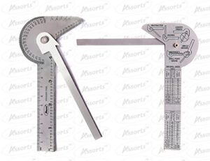 multi purpose protractor square rule centre finder divider drill point gauge