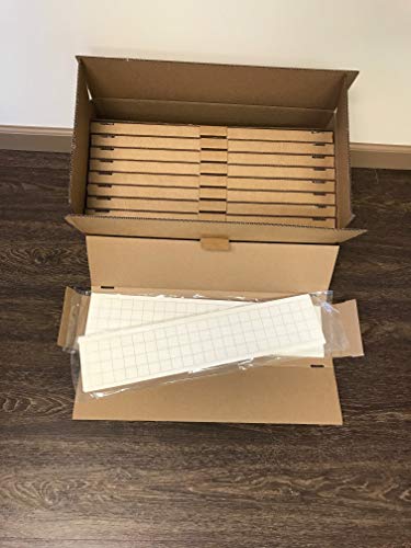 5"x 22" 24 Pack, Fly Light, Insect Light Trap Replacement Glue Boards with 1" Grid