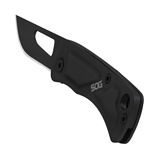 SOG CE1002-CP Centi I Folding Knife Keychain Size, 1.4"" Blade (CE1002), Black