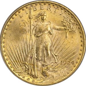 1924 $20 Gold St. Gaudens MS63 PCGS