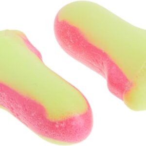 Howard Leight by Honeywell Laser Lite High Visibility Disposable Foam Earplugs, Pink/Yellow , 200-Pairs (LL-1) - 3301105