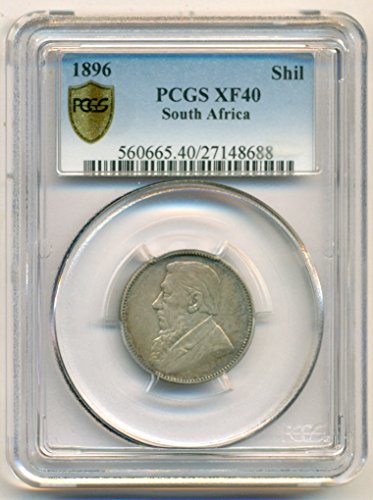 1896 ZA South Africa Silver Shilling XF40 PCGS Secure