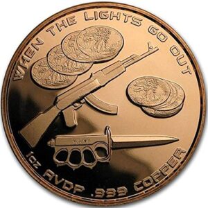 1 oz .999 Pure Copper Round/Challenge Coin (Death from Above)