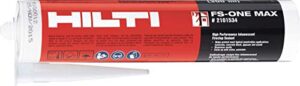 hilti 3530249 fs-one max 10oz tube (1 case) firestop fire protection systems