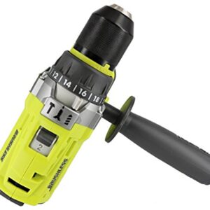 Ryobi P1813 One+ 18V Lithium Ion 750 Inch Pound Cordless Hammer Drill Power Tool Kit (Includes Battery Charger and Bag)