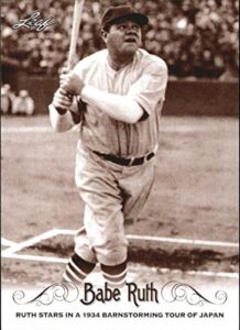 2016 leaf babe ruth collection #18 babe ruth baseball card