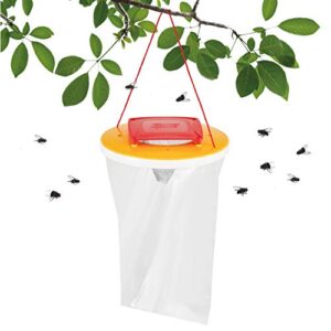 Redtop Flycatchers Standard Size - 100% Non-Toxic Disposable Outdoor Fly Trap - Designed to Attract Egg-Laying Females (4)