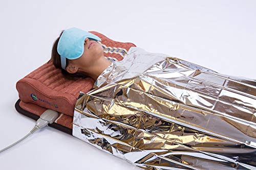 HealthyLine - Thermal Foil Sauna Blanket (Pack of 50 pcs) - for Detox & Weight Loss, Far Infrared Therapy, Survival and Preparedness - Retains up to 97% of Body Heat - 64in x 84in Mylar Sheets