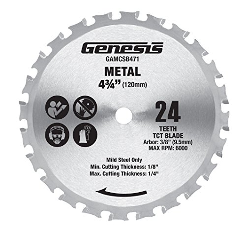 Genesis GAMCSB471 4 3/4" 24-Teeth Metal-Cutting Circular Saw Blade