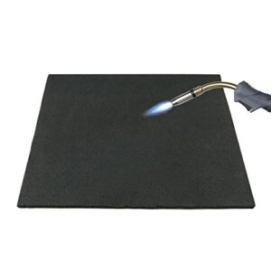 high temp felt plumbers pad: black, 12" x 12" x 1/8" thick