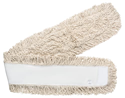 Bristles 3572 Industrial Strength Dust Mop Head 72 Inch - Disposable Cleaning Pad, 72 x 5 for Commercial and Residential Use