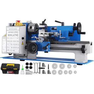 bestequip metal lathe 7" x 14",mini metal lathe 0-2500 rpm variable speed,mini lathe with 4" 3-jaw chuck,bench top metal lathe, benchtop lathe, for various types of metal turning