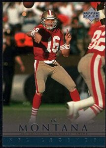 football nfl 2000 upper deck legends #71 joe montana 49ers