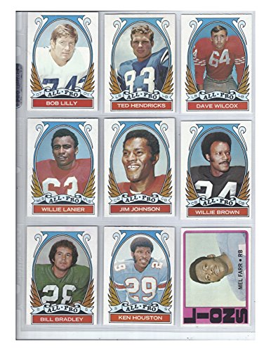 1972 Topps Football Complete 351 Card Set Overall Grade NRMT