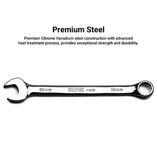 Capri Tools 1-1310 Combination Wrench, 12 Point, Metric, 10 mm, Chrome