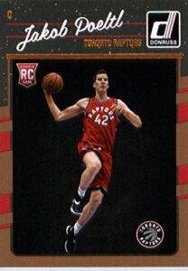 2016-17 donruss #159 jakob poeltl toronto raptors - basketball rookie card