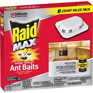 Raid Max Double Control Ant Baits, Household Use Defense System to Control Bugs, Dual Bait Technology (0.28 Ounce (Pack of 1))