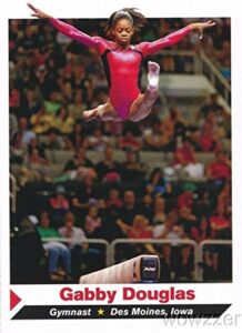 gabby douglas 2012 si for kids rookie card! usa olympic gymnastic gold medalist! shipped in ultra pro top loader to protect it!