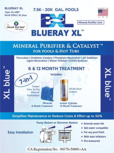 Blueray XL - XL Blue | Mineral Purifier & Catalyst™ for Pools and Hot Tubs …