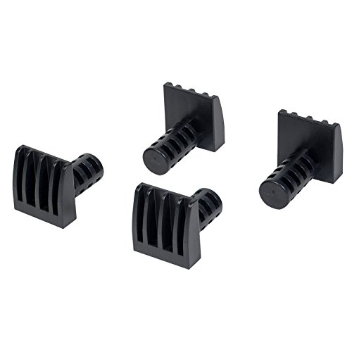 POWERTEC 71037 Low Profile Bench Dogs | Woodworking Workbench Peg Stoppers for 3/4" Holes | Black – 4 Pack