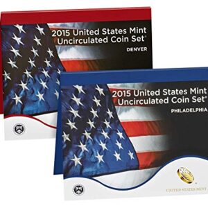 2015 P&D United States Mint 28-Coin P&D Uncirculated Mint Set (U15) OGP $1 US Mint Brilliant Uncirculated