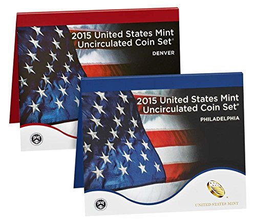 2015 P&D United States Mint 28-Coin P&D Uncirculated Mint Set (U15) OGP $1 US Mint Brilliant Uncirculated