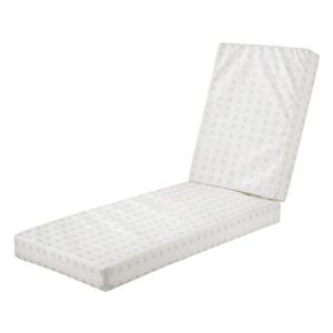 Classic Accessories Water-Resistant 72 x 21 x 3 Inch Patio Chaise Lounge Cushion Foam