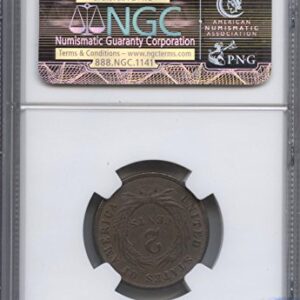 1872 Two-Cent Pieces Cent XF Details NGC