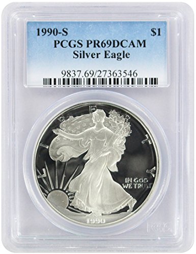 1990-S $1 American Silver Eagle PR69DCAM PCGS