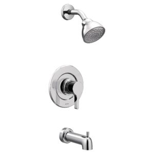 moen vichy chrome bathroom tub shower faucet system without valve, t2663ep