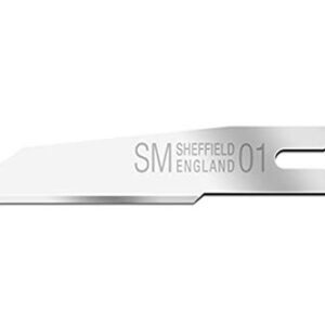 50 Each SM01 Swann Morton Industrial Craft Blades for Knife Handles SM00, SM0-R and SM0R-II (Model # SM01)