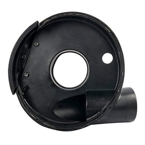 Yaekoo 7" Black Vacuum Dust Shroud Cover for Angle Grinder Hand Grind Convertible