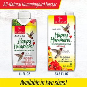 EZNectar Happy Hummers! Clear Ready-To-Use Hummingbird Nectar, 33.8 oz