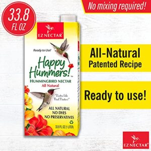 EZNectar Happy Hummers! Clear Ready-To-Use Hummingbird Nectar, 33.8 oz