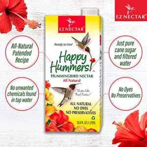 EZNectar Happy Hummers! Clear Ready-To-Use Hummingbird Nectar, 33.8 oz