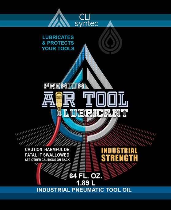 Premium Air Tool Lubricant - 64 FL. OZ. Industrial Pneumatic Tool Oil