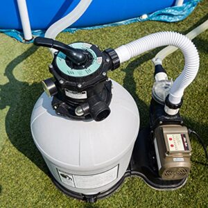 XtremepowerUS 3,100GPH Swimming Pool 16" Sand Filter 3/4 HP Pool Pump w/ Timer 15,000GAL Above Ground Pool Set